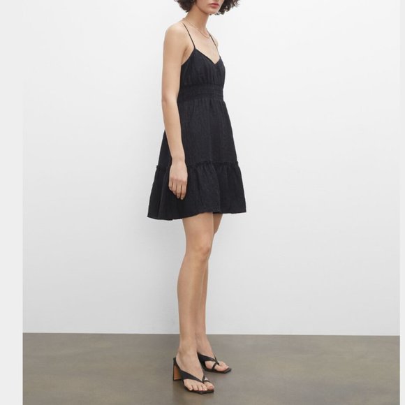Club Monaco | Dresses | Club Monaco Tiered Mini Dress In Black | Poshmark